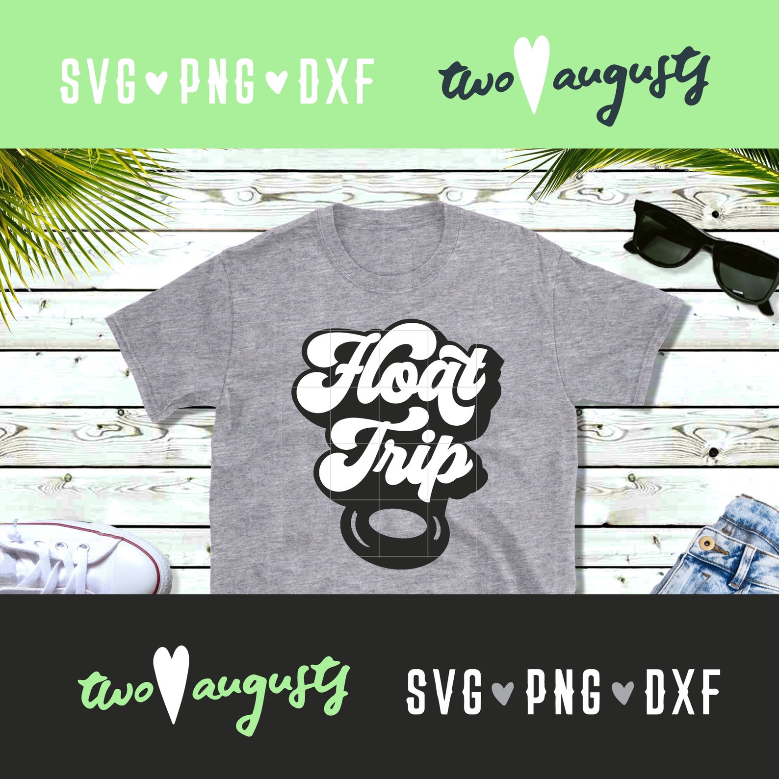 Float Trip vacation Retro SVG DXF PNG spring break | Etsy