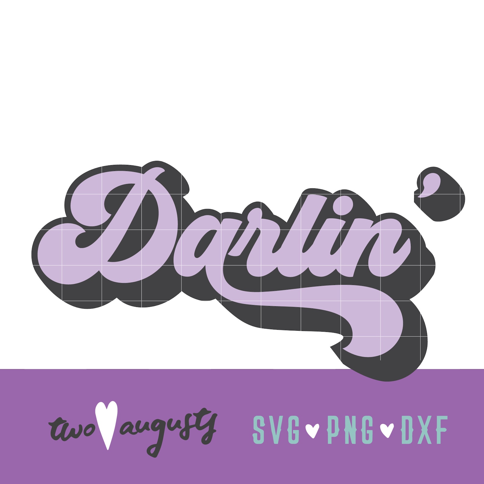 Darlin', Retro, Valentine, Darlin, SVG, DXF, PNG, Darling, File, Design ...