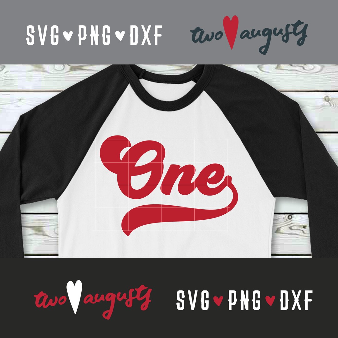 One, Baseball Number, Swash, SVG, DXF, PNG, File, Design, Cricut ...