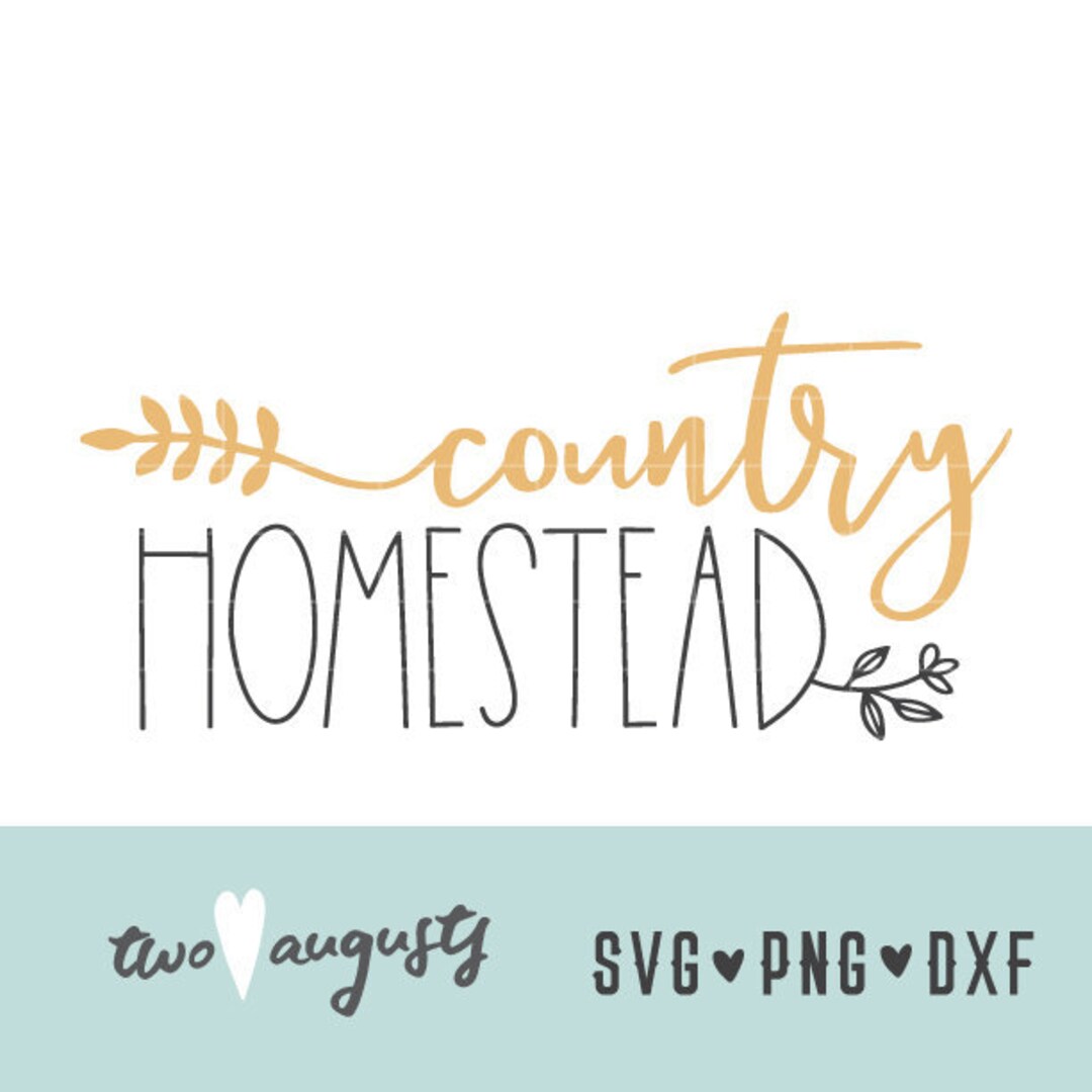Country Homestead SVG, DXF, & PNG, Christian, Files, Design, Cricut ...