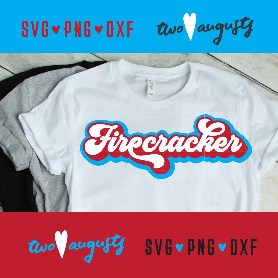 Firecracker Retro America SVG DXF PNG United States | Etsy