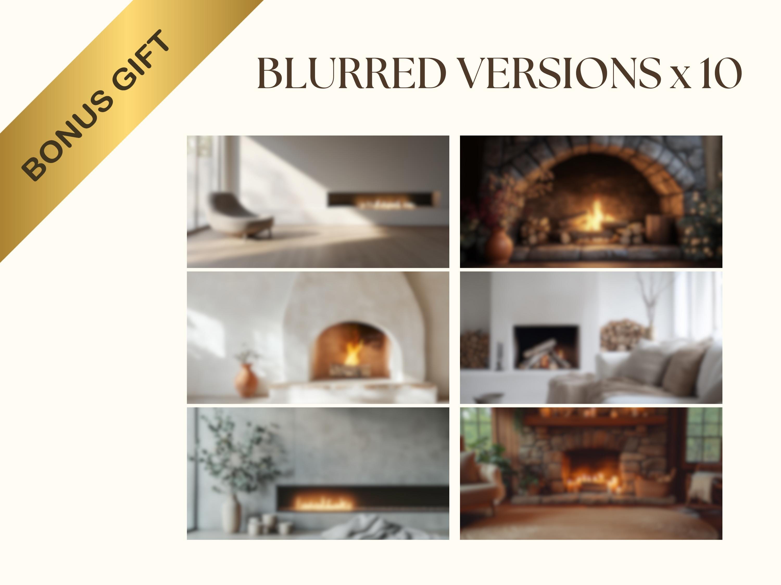 Fireplace Zoom Background Home Office Background Meeting Virtual ...
