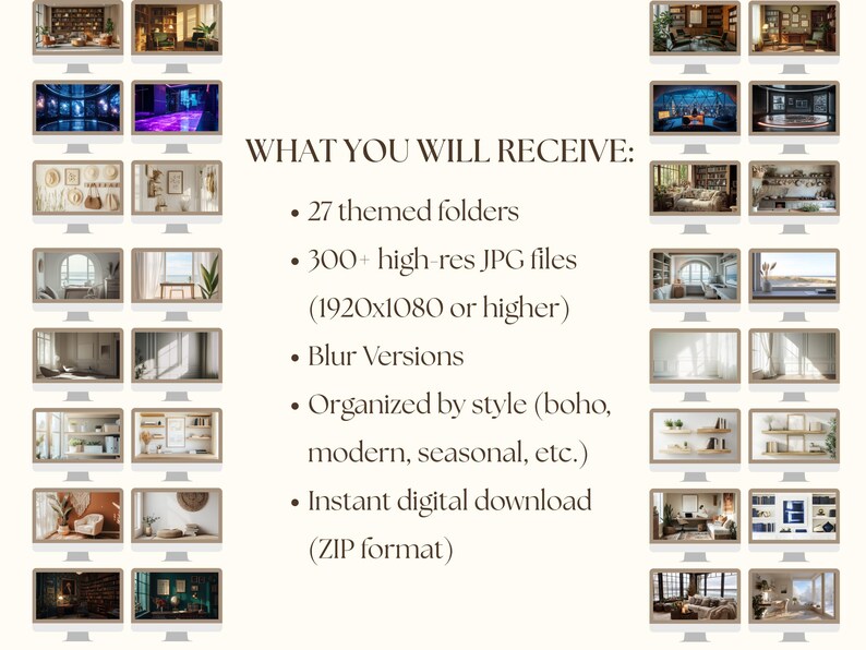 300+ Zoom Backgrounds Bundle Virtual Office for Meeting Backgrounds ...