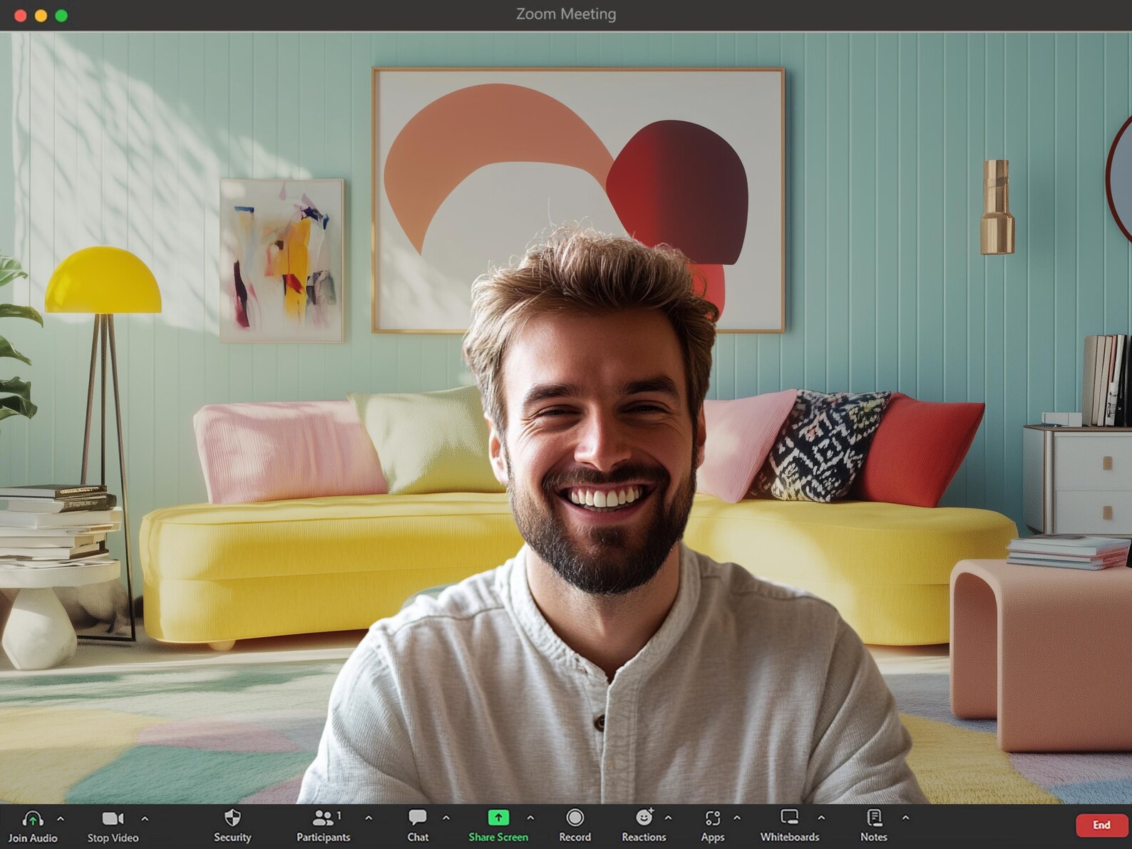Retro Zoom Background for Video Conference Virtual Background for Zoom ...