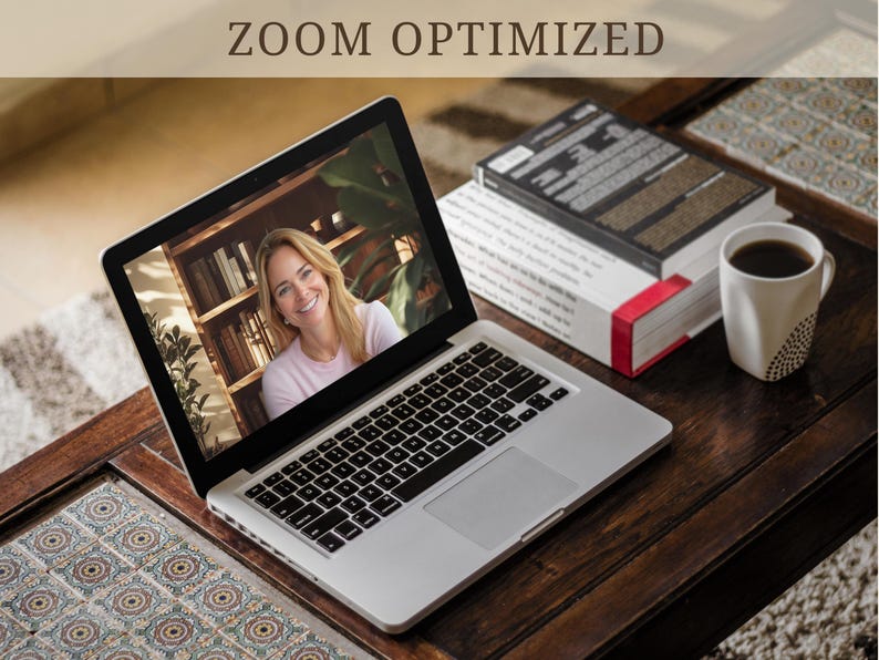 Wooden Office Zoom Background Work From Home Backdrop Virtual ...