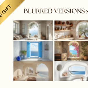 Greek Home Zoom Background Mediterranean Background Virtual Background ...