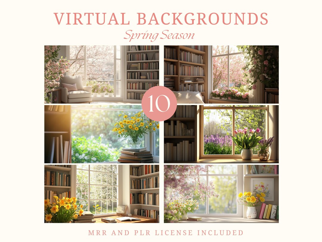 Spring Zoom Background Virtual Meeting Backdrop for Video Meeting ...