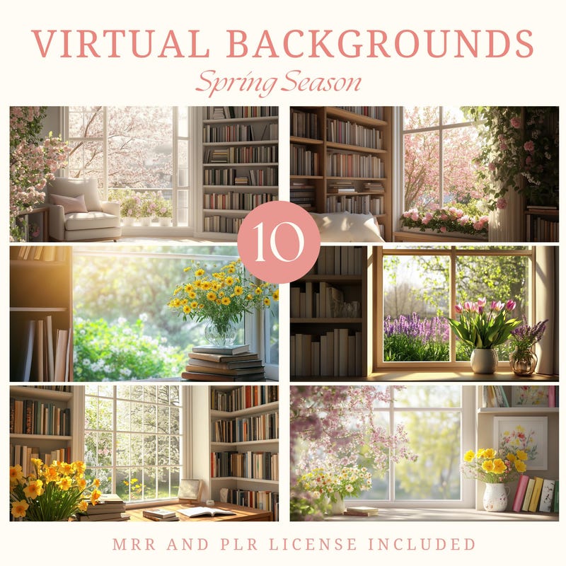 Spring Zoom Backgrounds - Etsy