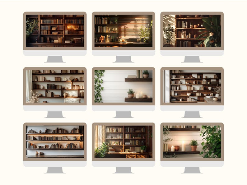 Wooden Office Zoom Background Work From Home Backdrop Virtual ...