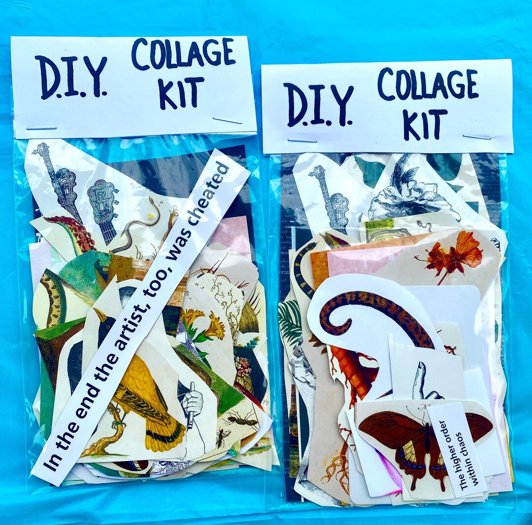 Curated DIY Collage Kit for Exploratory Surreal Art - Etsy
