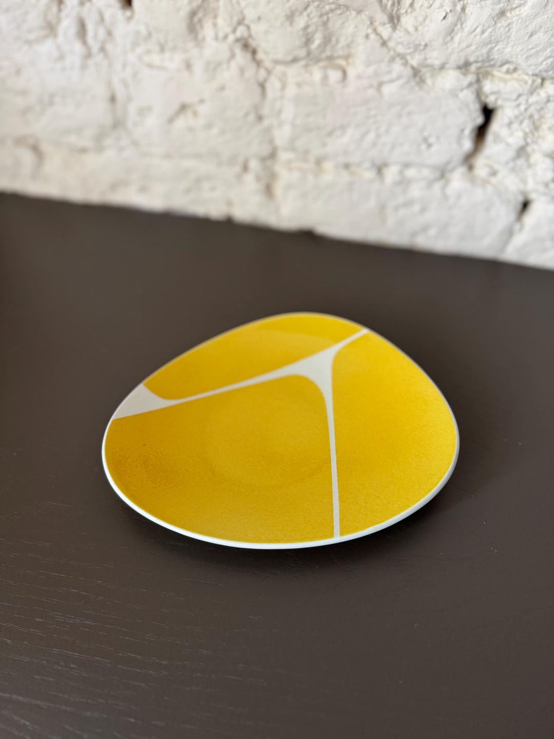 Vintage Decorative Yellow Plate, Collectible Nymølle Danish Dish, Gift ...