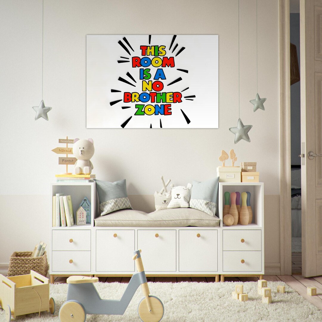 This Room is A No Brother Zone Classic Semi-glossy Paper Poster - Etsy