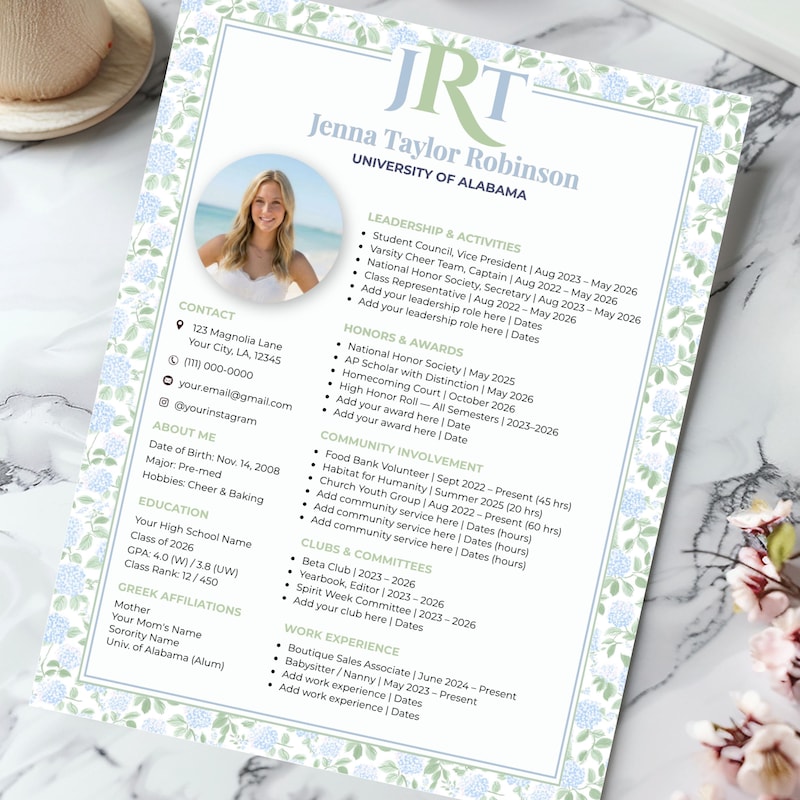 Resume Template Canva 2026 - Etsy