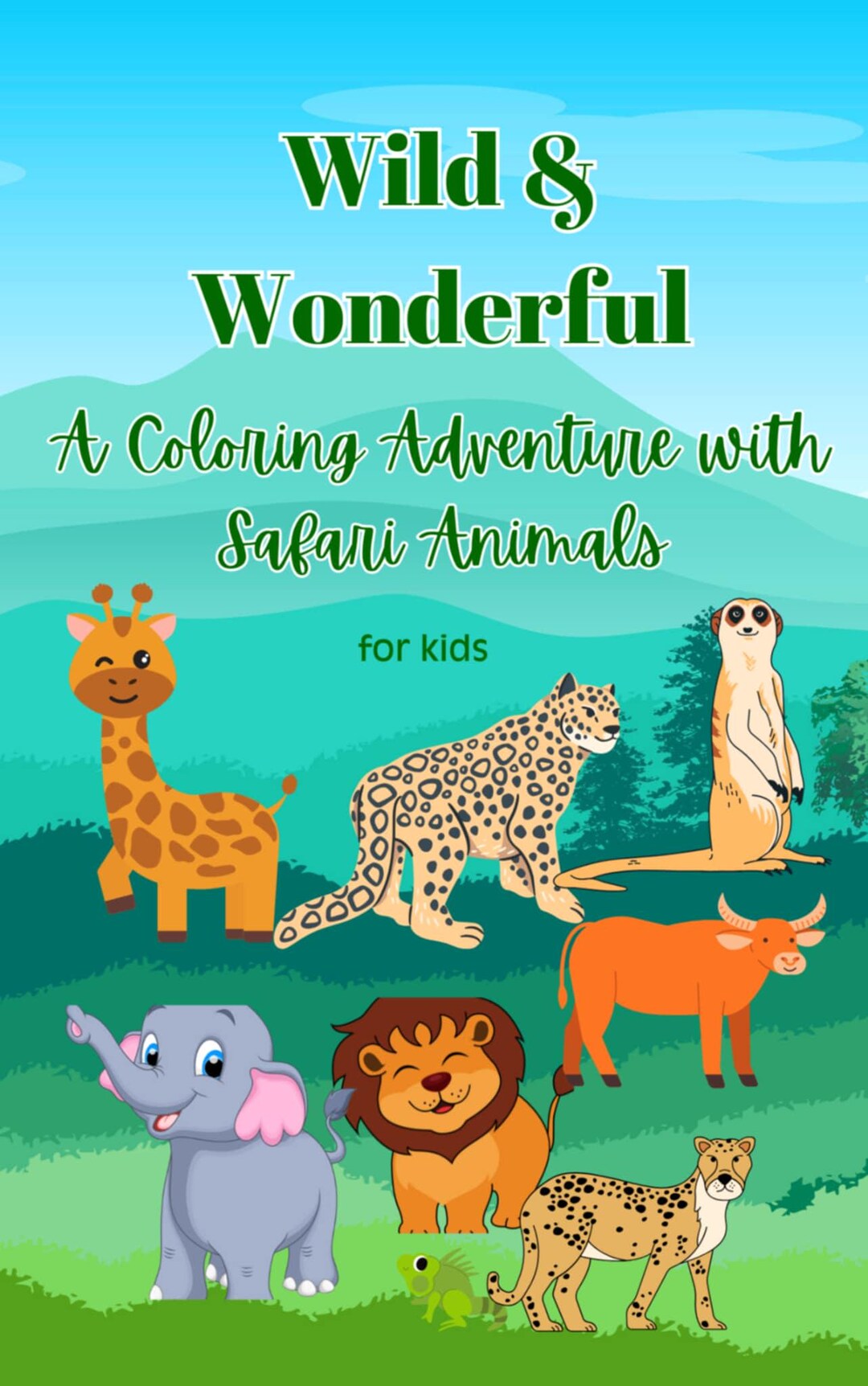 Coloring Book for Kids "safari Animals" - Etsy