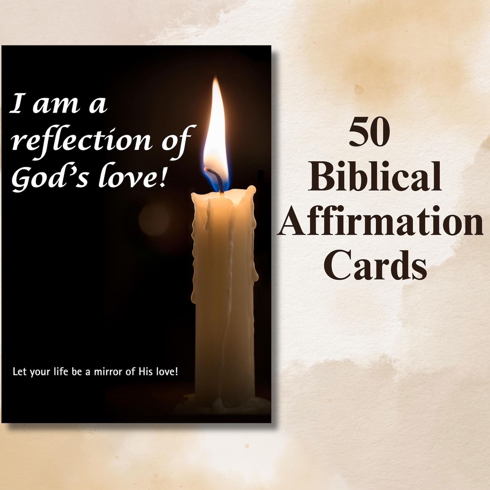 50 Biblical Affirmation Cards Printable | Inspirational Christian ...