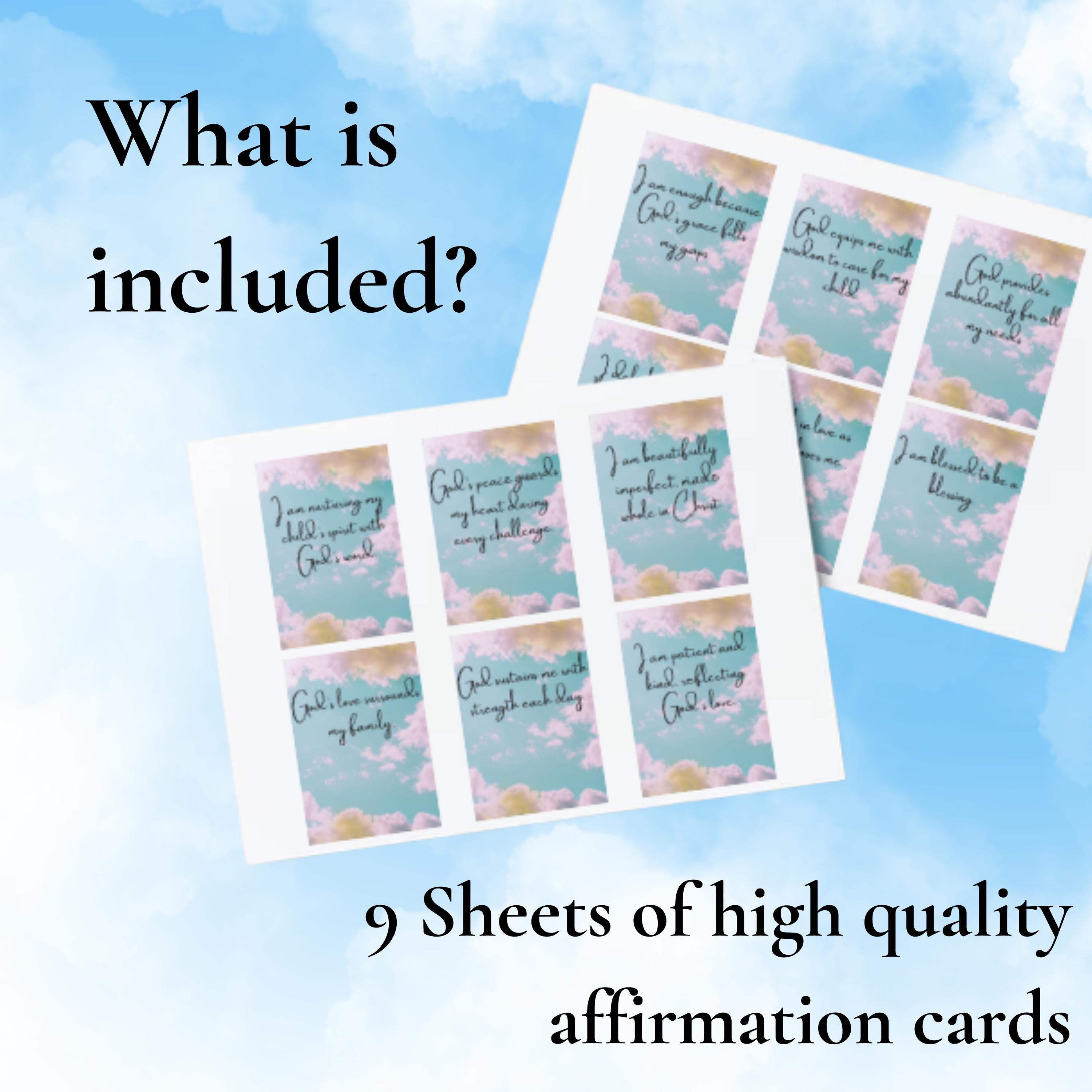 Biblical Affirmation Cards | Printable Scripture Cards | Floral ...