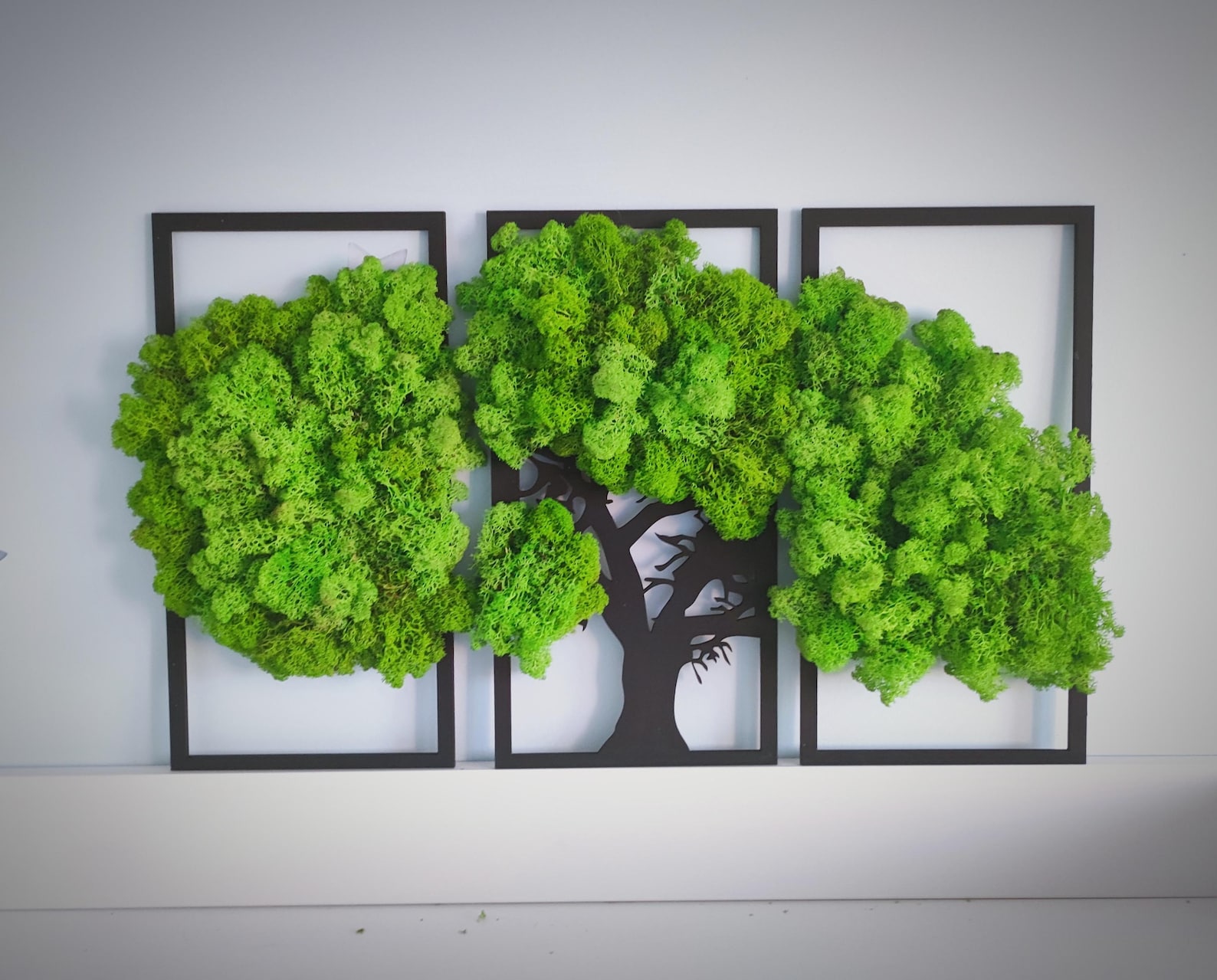 Preserved Moss Art Tree of Life Wall Moss Decor Large Wall Art Image of ...