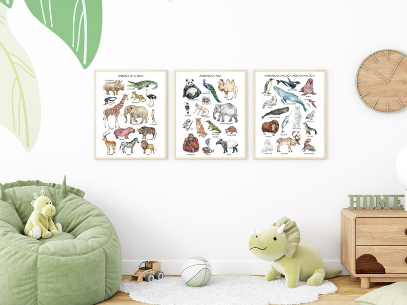 Montessori Animal Classification Set - 6 Educational Posters for ...