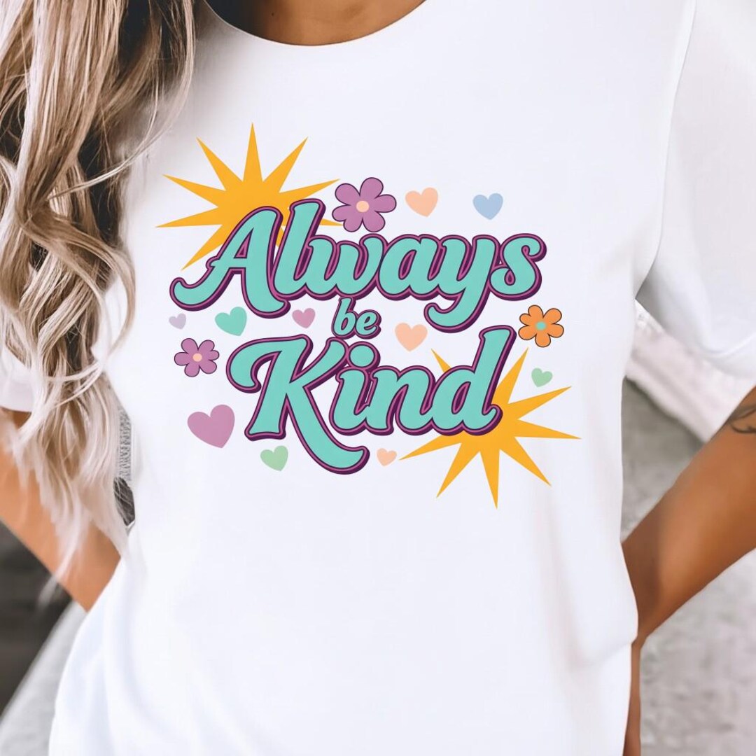 Always Be Kind PNG, Inspirational Quote, Girly Doodle (digital Download ...