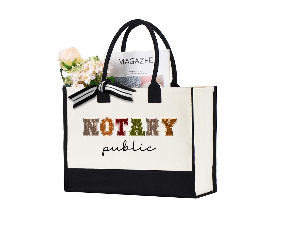 Notary Public Tote Bag: Professional Carry-all for Documents, Stamps ...