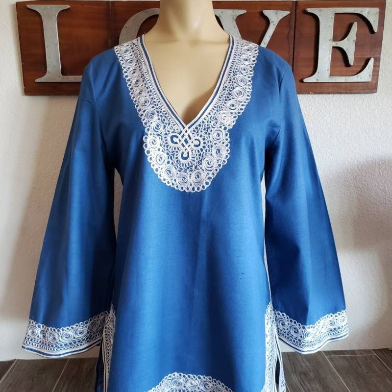 Embroidered Tunic - Etsy