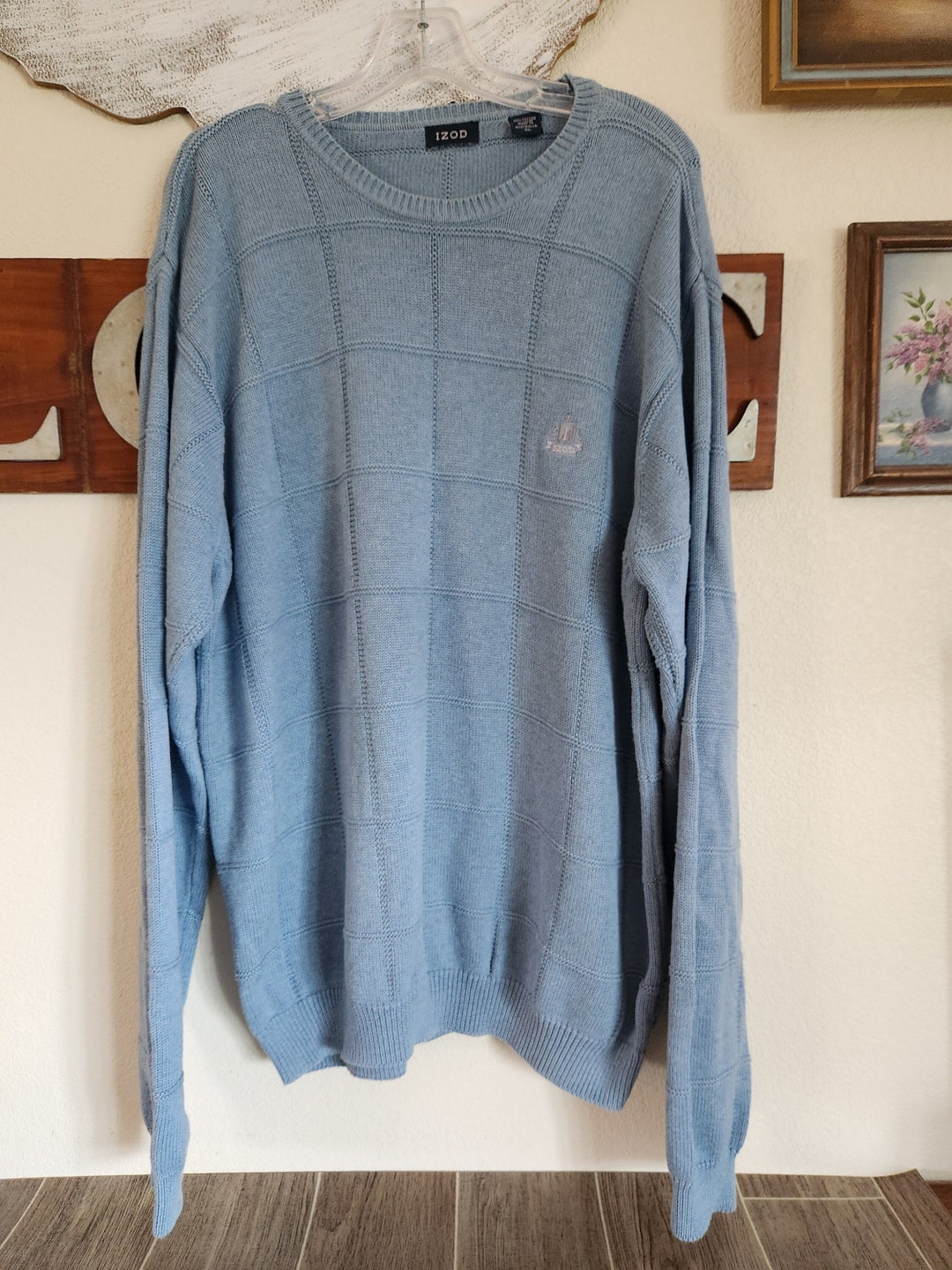 Vintage Crew Neck Sweater by Izod | !00% Cotton Pullover Sweater ...