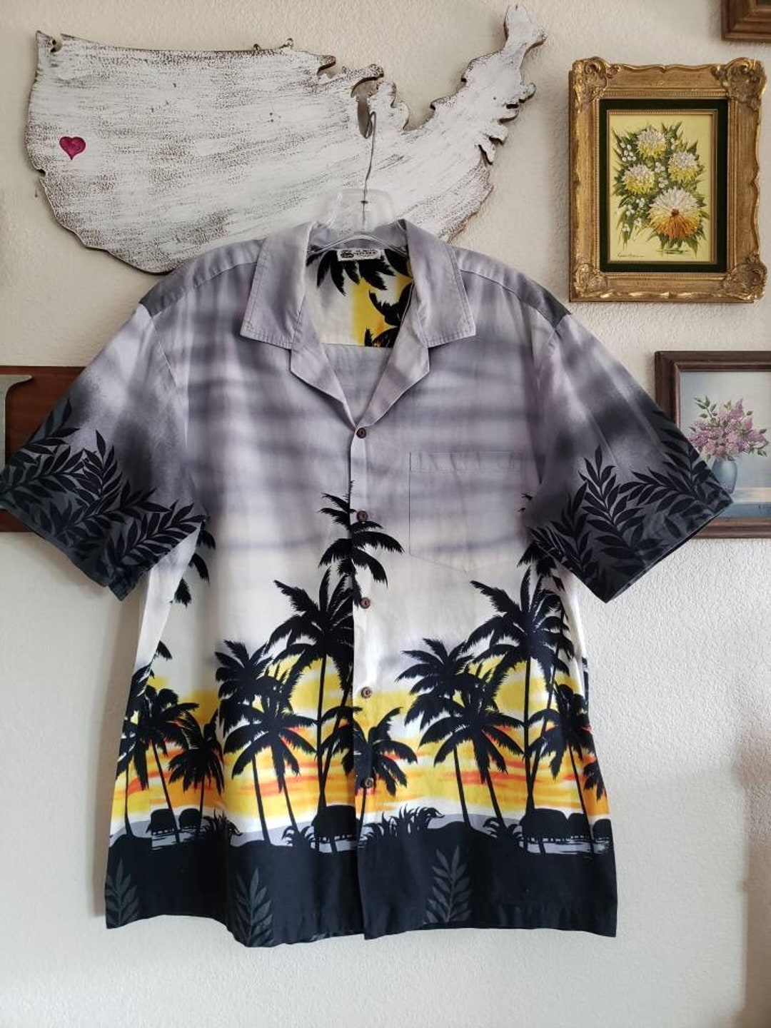 Vintage Hawaiian Shirt by Aloha Republic | Tropical Print Shirt | Aloha ...