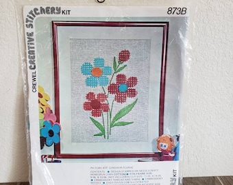 Floral Crewel Kit - Etsy