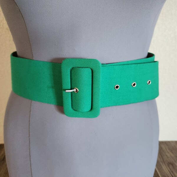 Wide Fabric Belt - Etsy