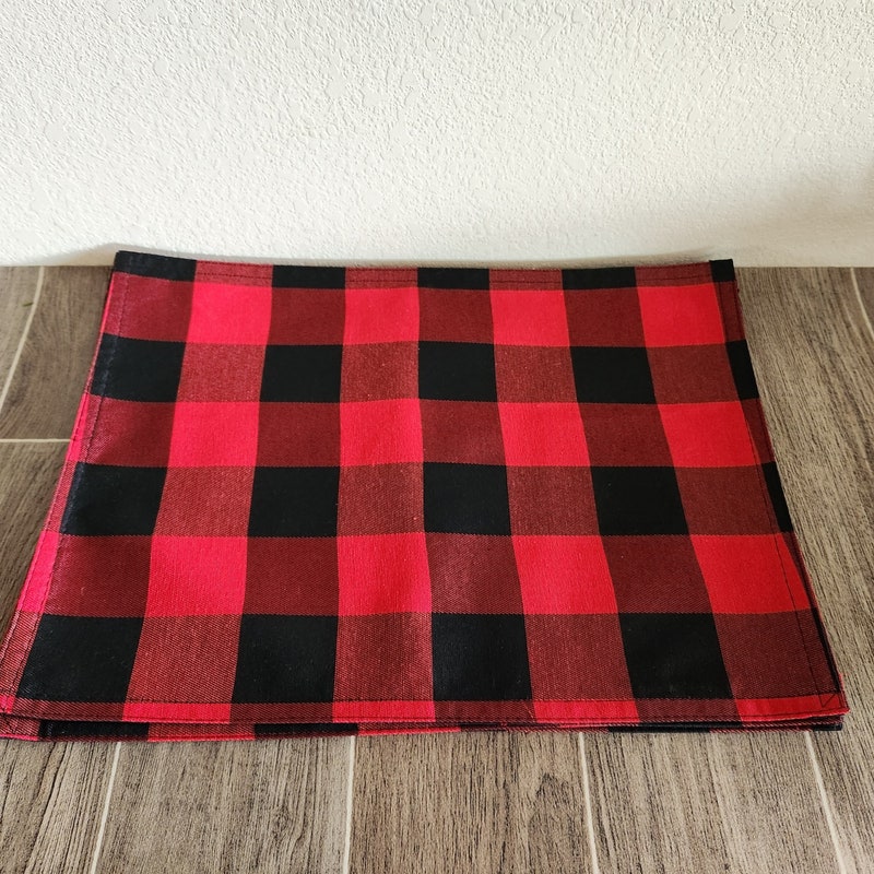 Buffalo Plaid Placemats - Etsy