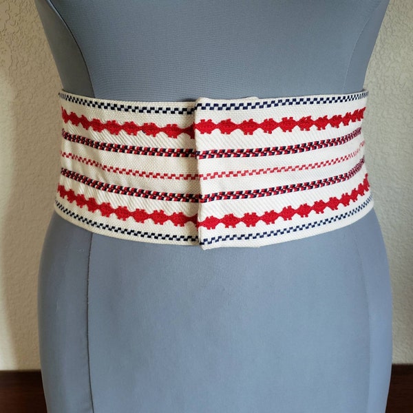 Wide Fabric Belt - Etsy