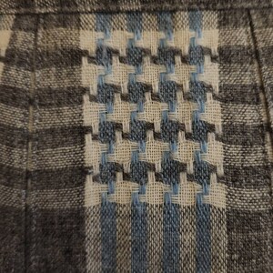 Vintage 1960's Plaid and Hounds Tooth Pleated Full Midi Skirt | Gray ...