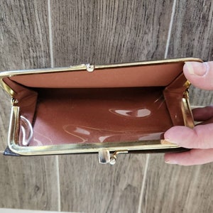 Vintage Leather Tooled Ladies Wallet | Brown Clutch Style Wallet - Etsy