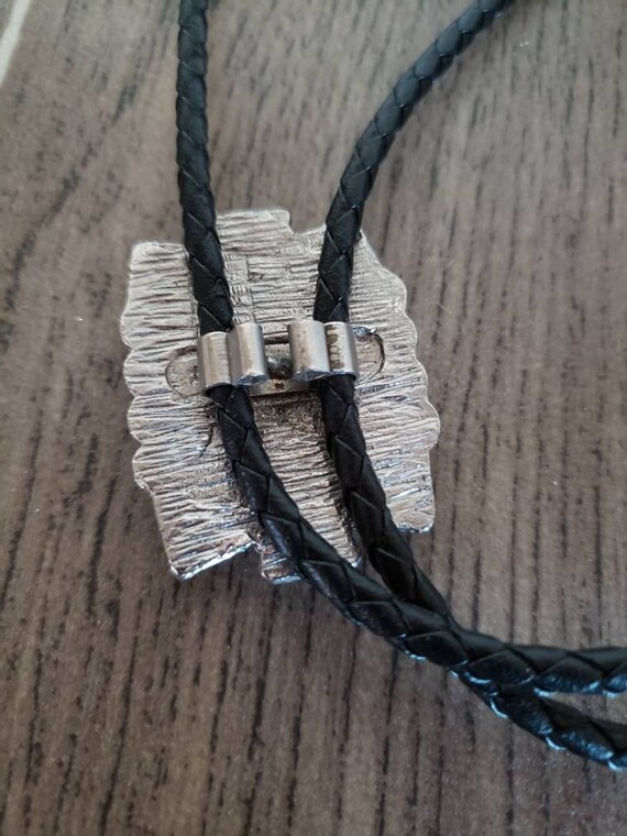 Western Design Bolo Tie with Texas Star Long Horn and… - Gem