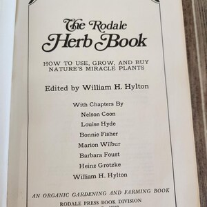 Vintage 1970's Rodale Book on Herbs | Hardback Book on Herbs - Etsy