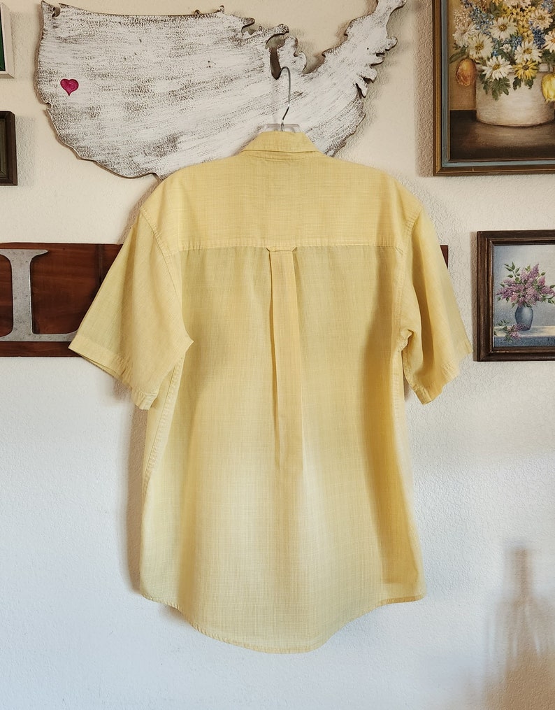 Vintage Men's Yellow Button Down Shirt by Wrangler Riata | - Etsy