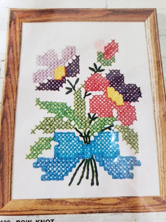 Vintage Wonder Art Creative Needlecrafts Cross Stitchery Bow | Etsy