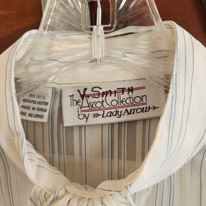 Vintage Striped Blouse With Ascot | Ascot Collection by Lady Arrow ...