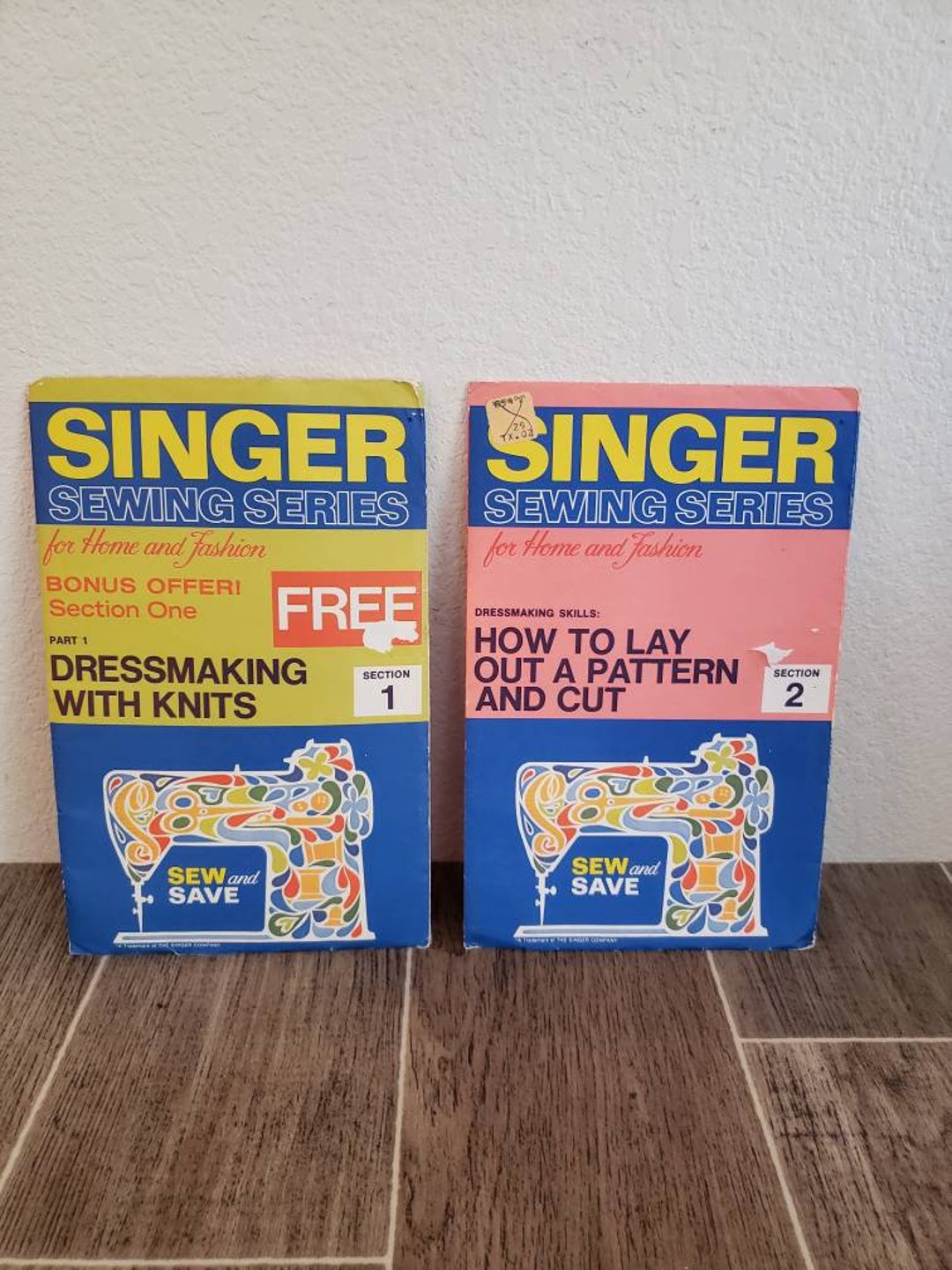 Vintage 1970's Singer Sewing Series Booklets | Section 1 and 2 | Sewing ...