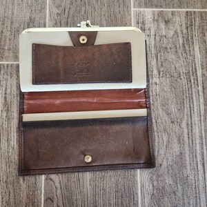 Vintage Leather Tooled Ladies Wallet | Brown Clutch Style Wallet - Etsy