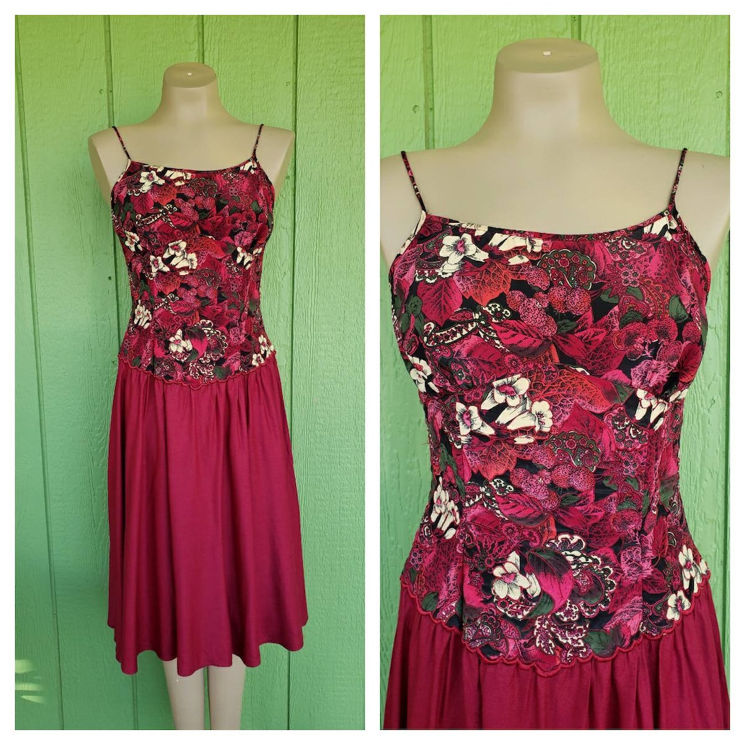Vintage 1970's Sun Dress, Rockabilly Pin up Style Sundress, Quilted ...