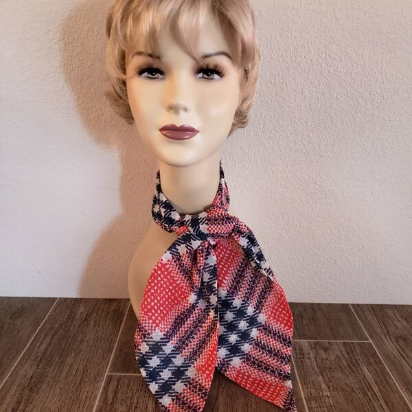 Red White Blue Scarf - Etsy