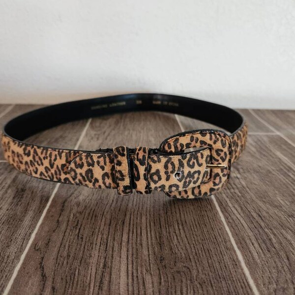 Leopard Print Belt - Etsy