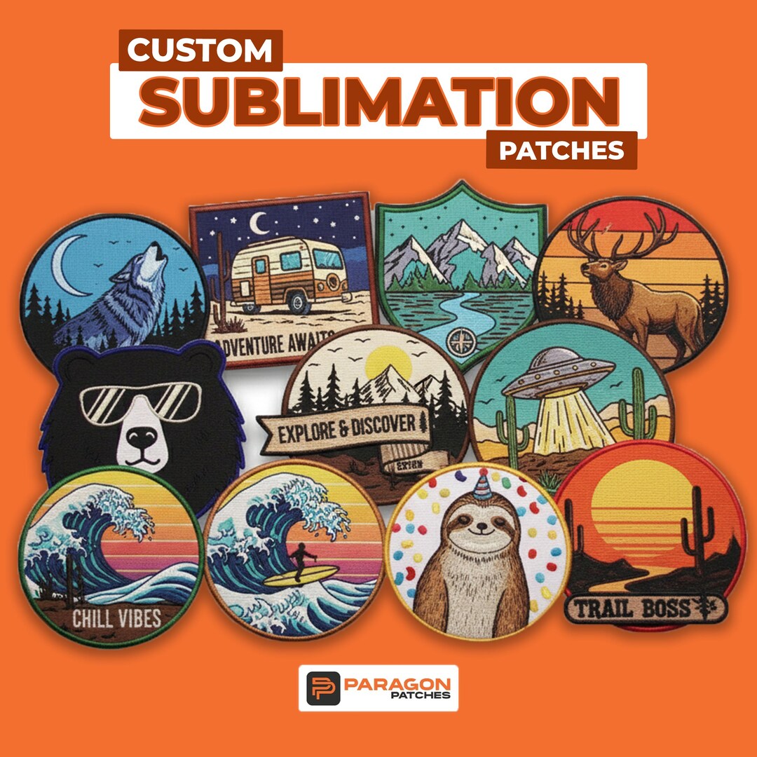 Custom Sublimation Patches: Photo, Logo, & More - Etsy