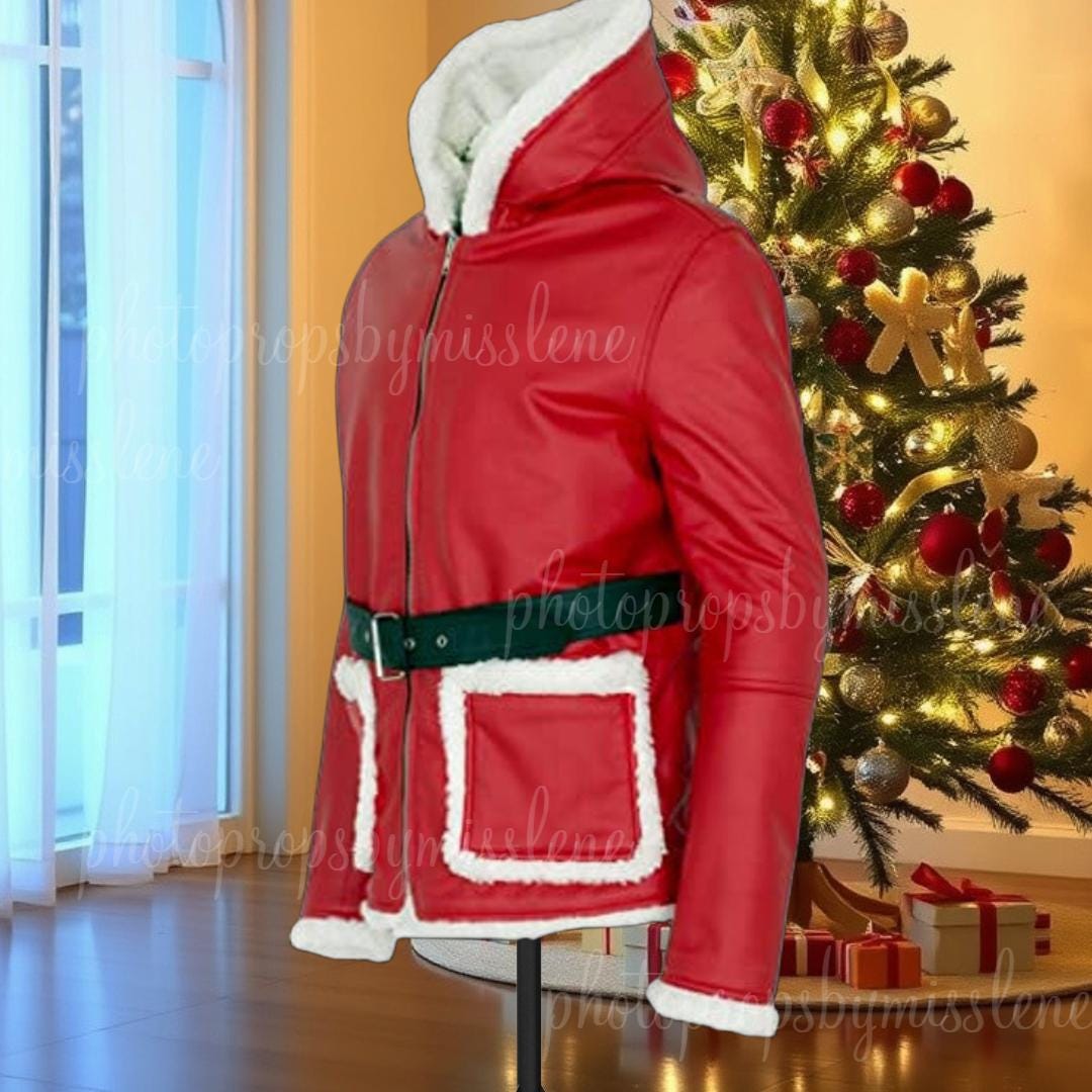 Santa Suit-santa Claus Leather Trench Coat Christmas Chronicles Kurt ...