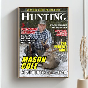 Personalized Hunting Magazine Cover - Etsy