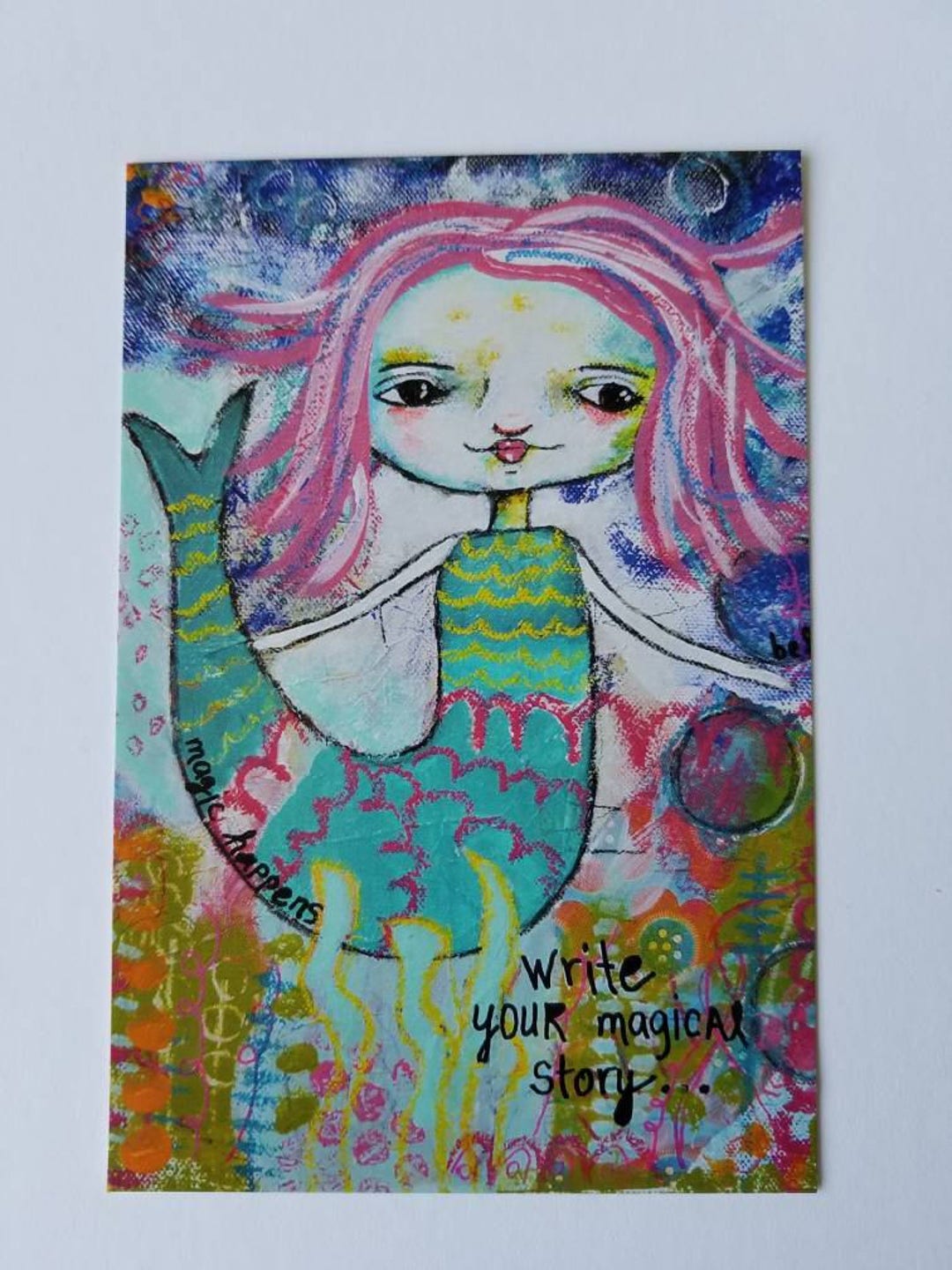 Art Post Card, Swag Card, Happy Mail, Art Print, Art Journal ,note Card ...
