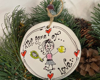 Tennis Christmas Ornament Gift - Etsy