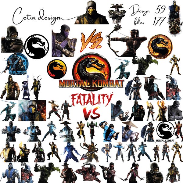 Mortal Kombat Logo Game - Etsy UK