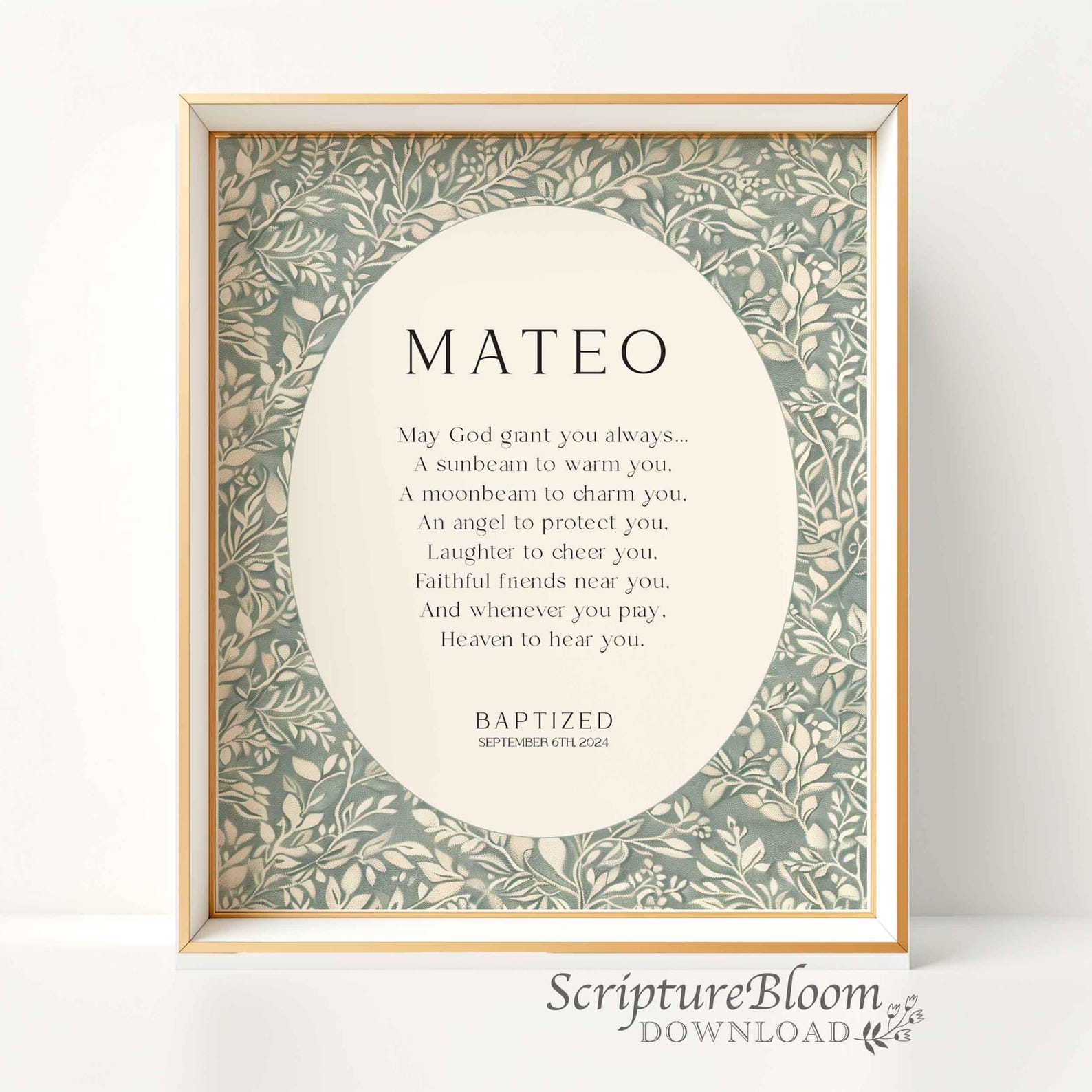 Personalized First Holy Communion Gift, Custom Religious Print With ...